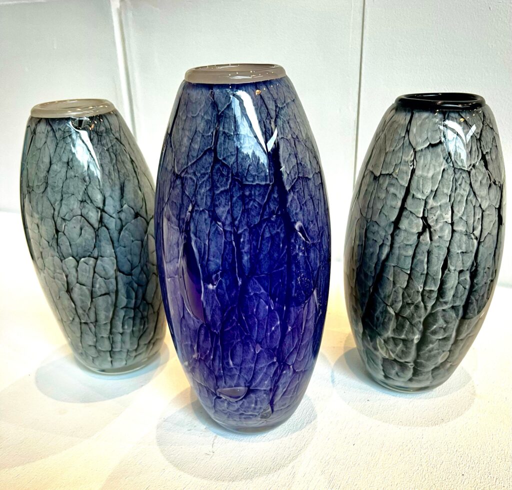 Burnt Wood Vase - DP Glass - Glass Blowing Studio